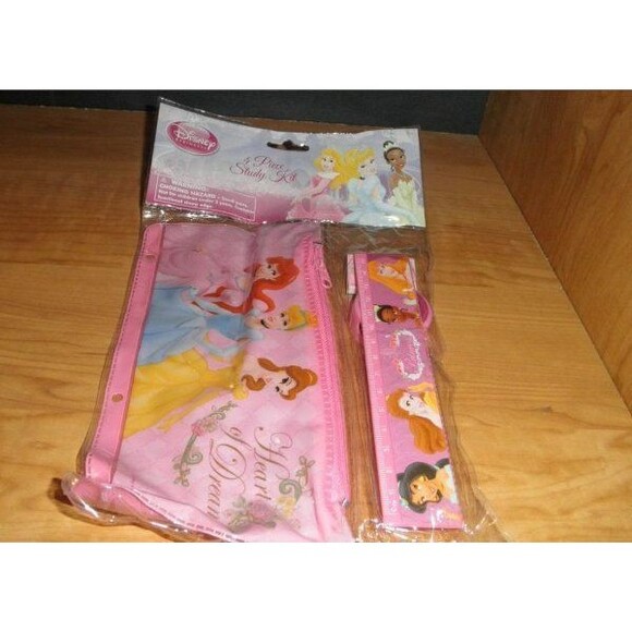 Disney | Other | New Disney Heart Of Dreams Princess 4pc Study Kitruler ...
